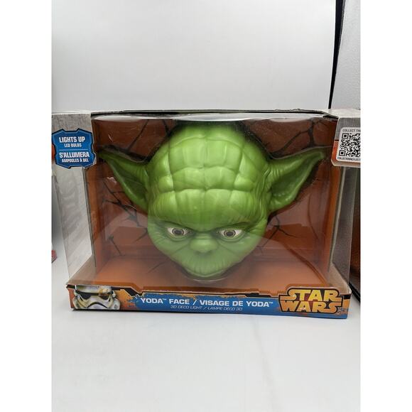 Disney | Dining | Disney Star Wars Yoda Face 3d Deco Light New In Box ...